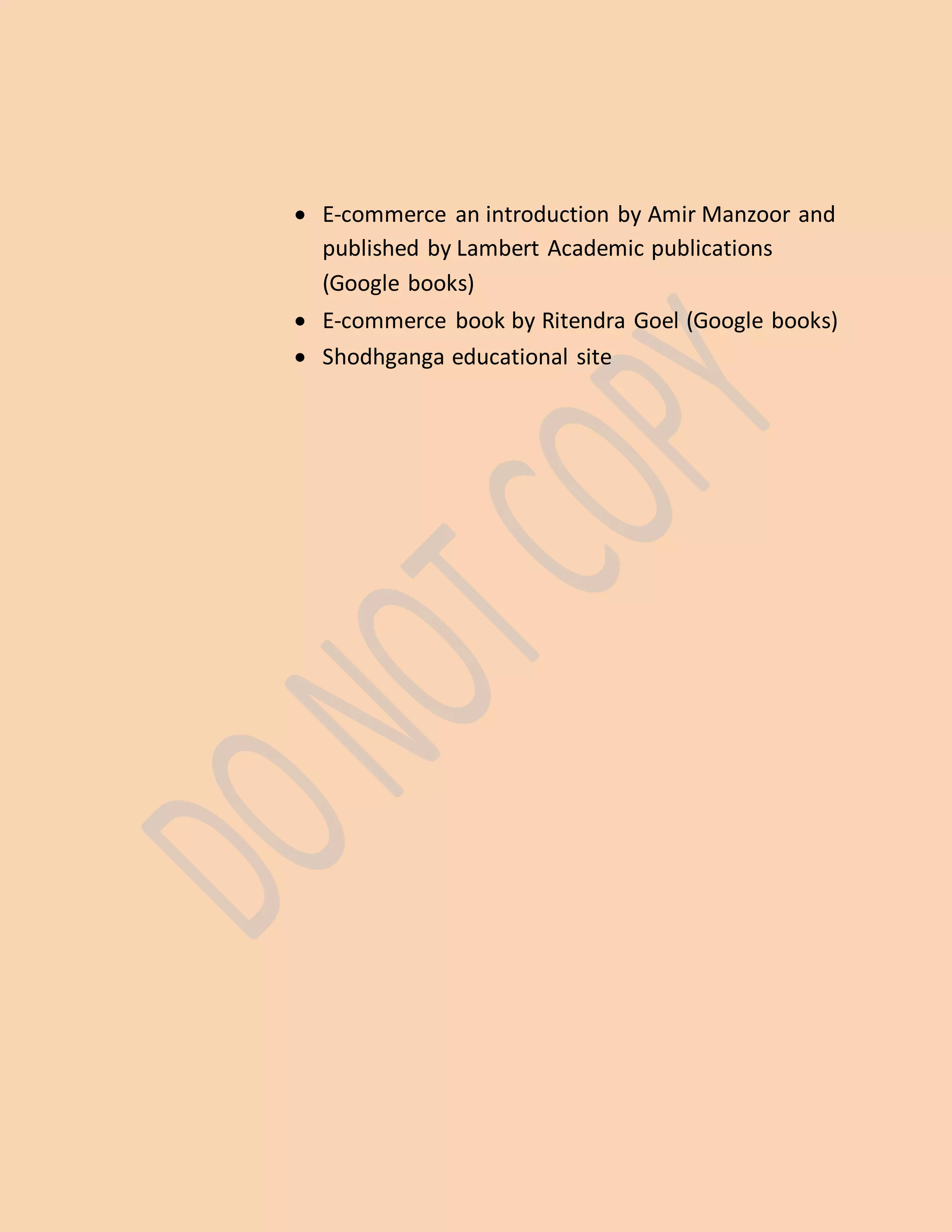 E commerce project | DOCX