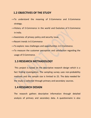 E commerce project | DOCX