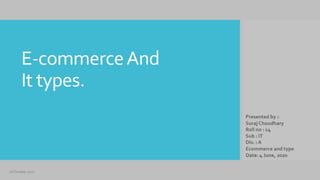 E commerce | PPT
