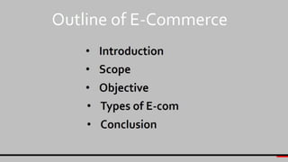E commerce | PPT