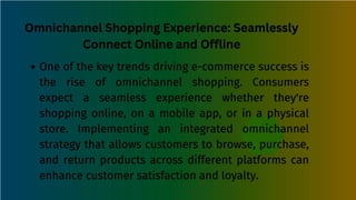 E-commerce trends | PPT