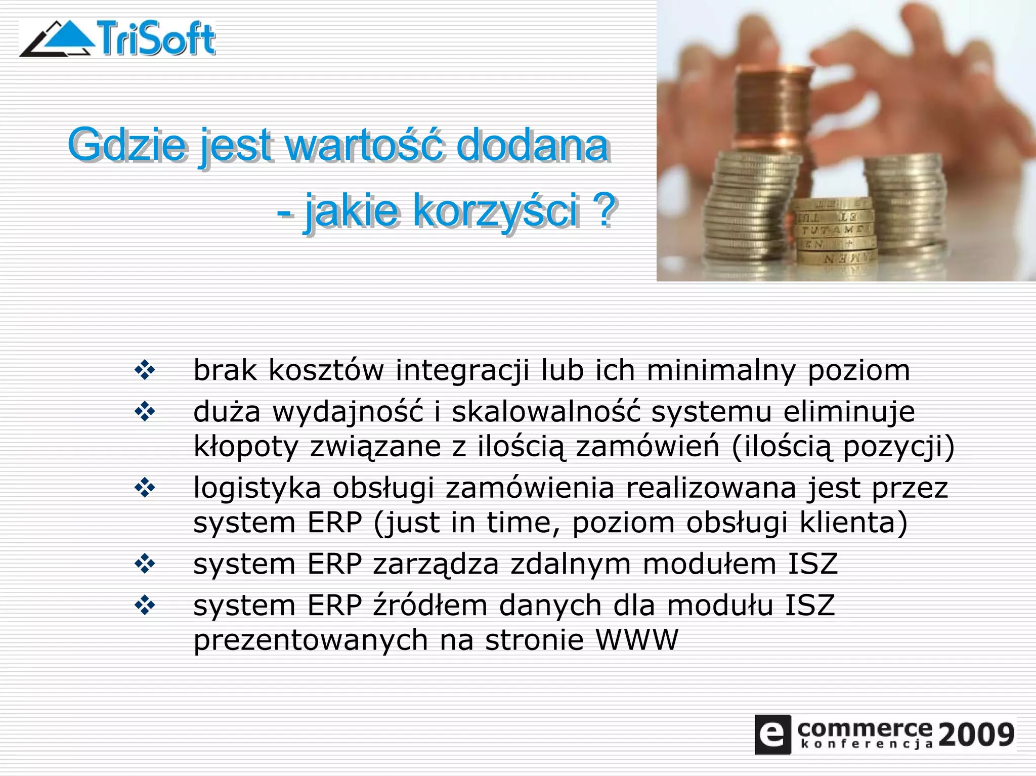 Systemy ERP - Systemy zintegrowane w sprzedaży Internetowej | PPT