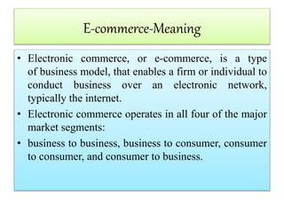 E commerce | PPTX