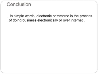 E commerce venture | PPTX