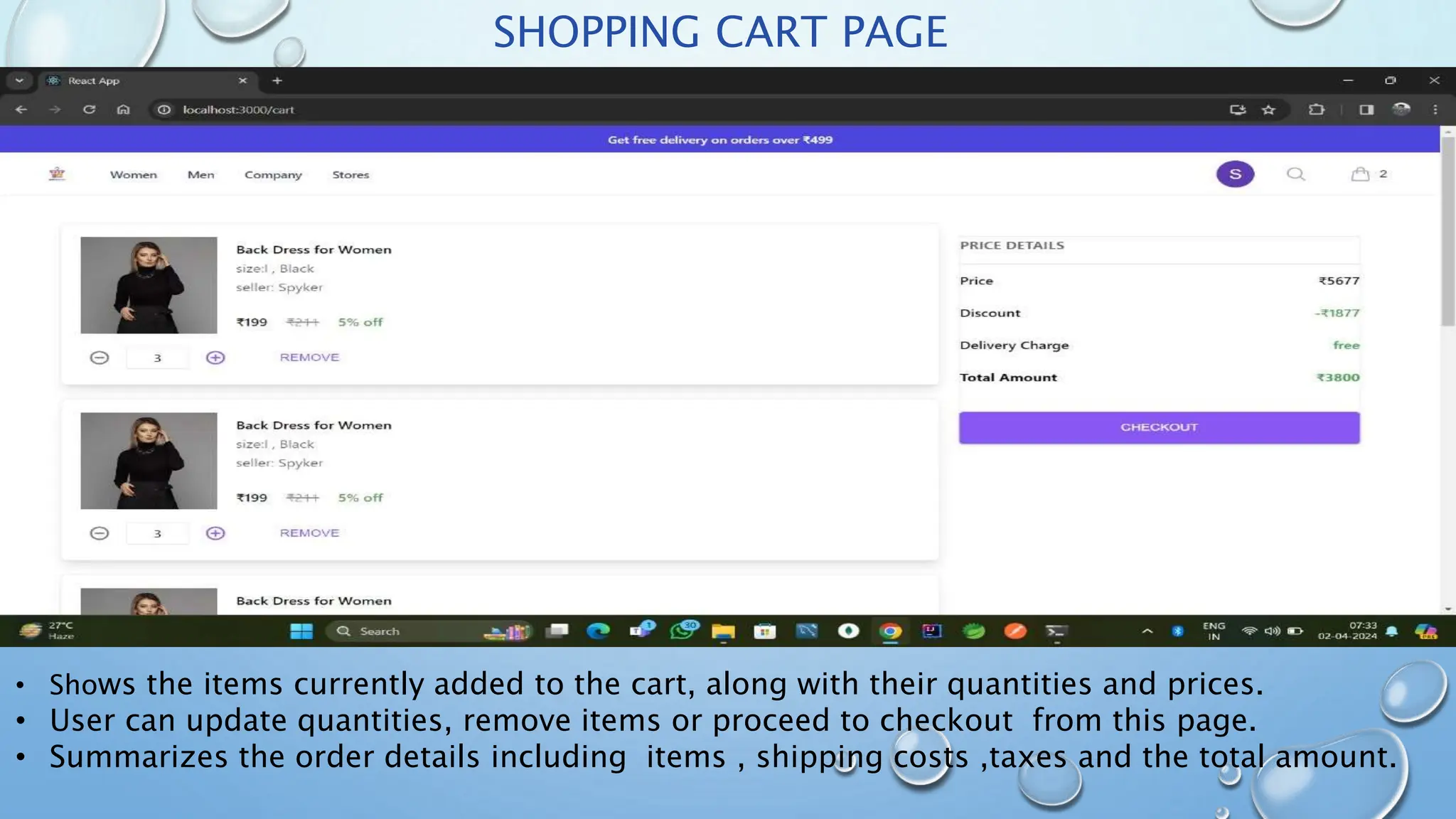 E-Commerce WEBSITE.pptx for college students for their presentation | PPTX