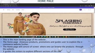 E-Commerce WEBSITE.pptx for college students for their presentation | PPTX