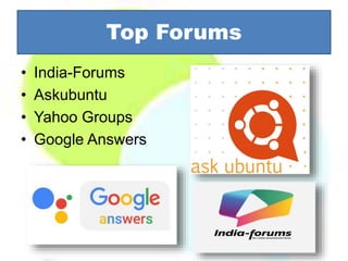 E-communication: Internet Forums, Blogs, Bulletin boards, | PPTX