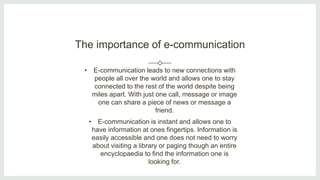 E-communication | PPTX