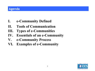 E Community | PPT