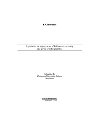 E-Commerce security | PDF