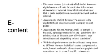 E content | PPTX