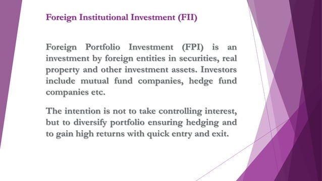 Foreign capital.pptx | Stocks and Bonds | Personal Investing