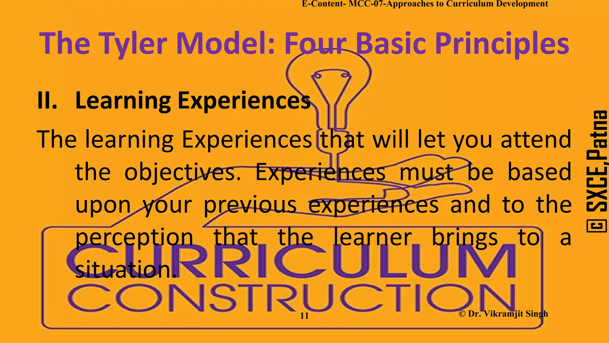 E-Content- MCC-07-Approaches to Curriculum Development & Tyler Model.pdf