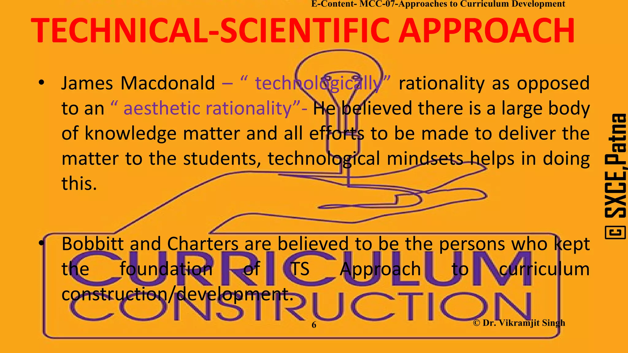 E-Content- MCC-07-Approaches to Curriculum Development & Tyler Model.pdf