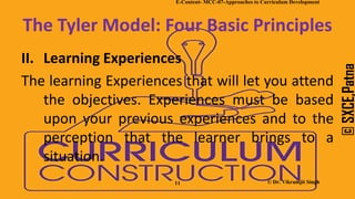E-Content- MCC-07-Approaches to Curriculum Development & Tyler Model.pdf
