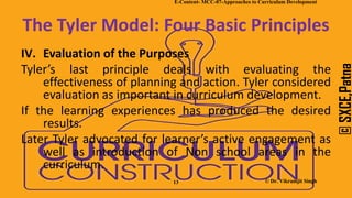 E-Content- MCC-07-Approaches to Curriculum Development & Tyler Model.pdf