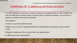 E-Content-MCC-07- Curriculum Evaluation Basics -Approaches & Formative ...