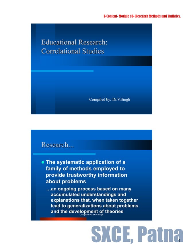 Correlation study | PDF