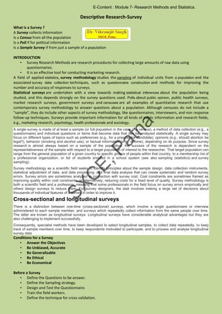 Descriptive research-survey | PDF