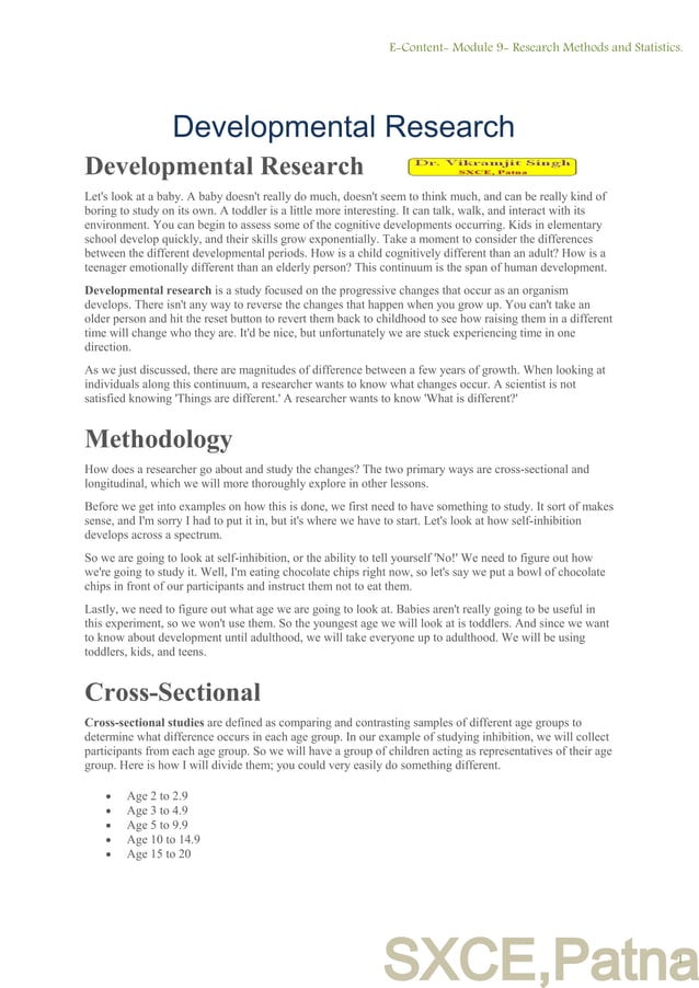 Developmental research | PDF