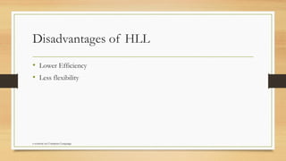 Computer Language: Introduction, Types and Advantanges | PPT