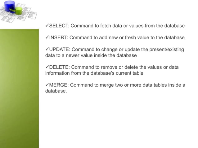 data manipulation language | PPTX