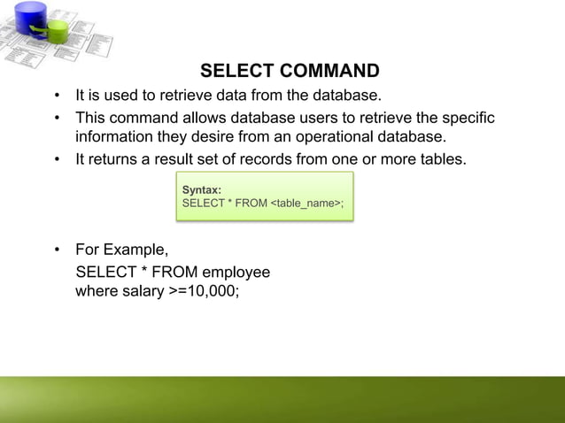 data manipulation language | PPTX