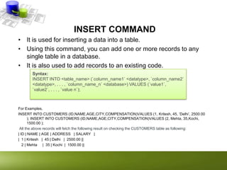 data manipulation language | PPTX