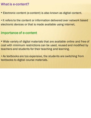 E content development initiatives in india | PDF | Education industry ...