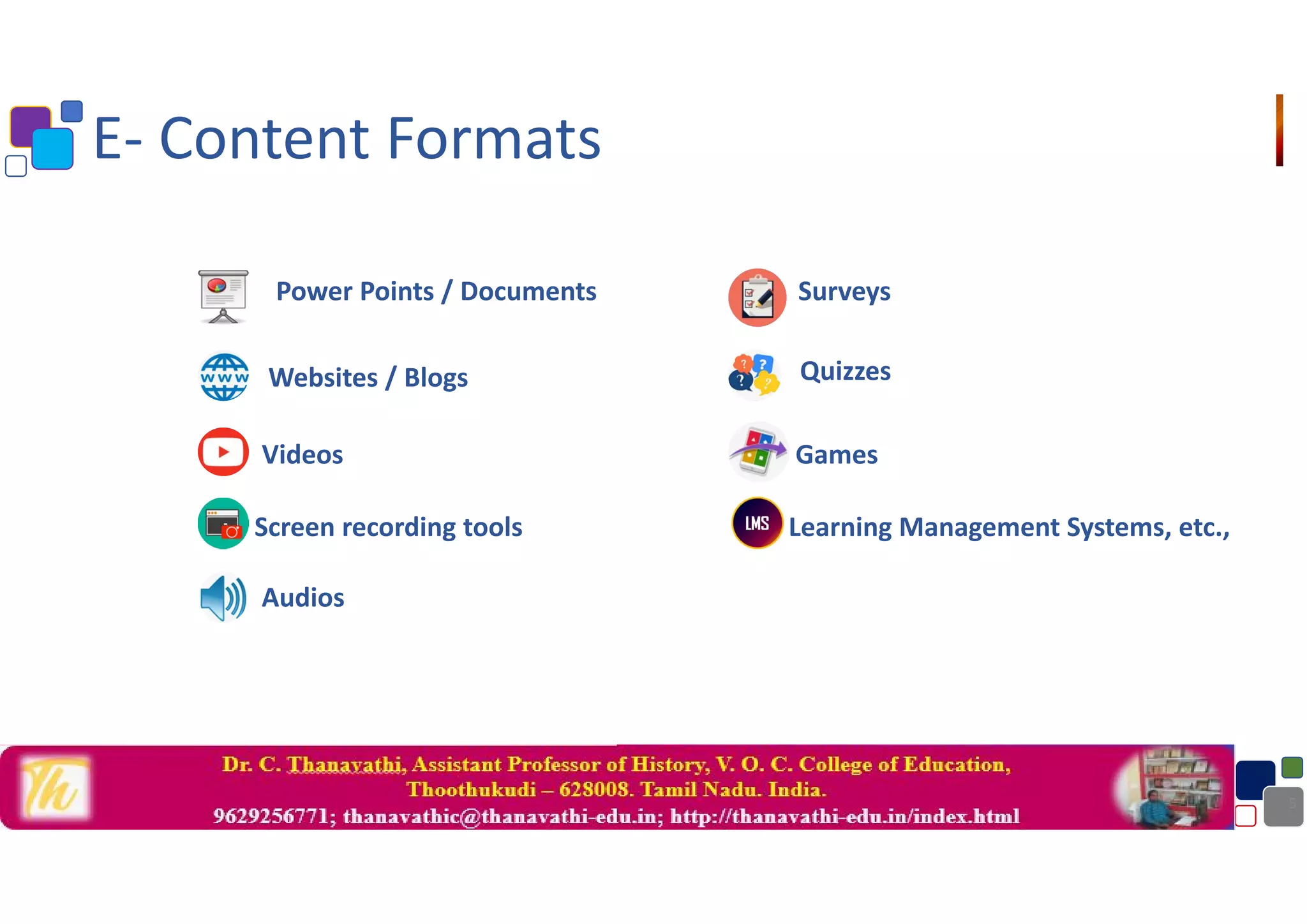 E-content development with ppt | PDF