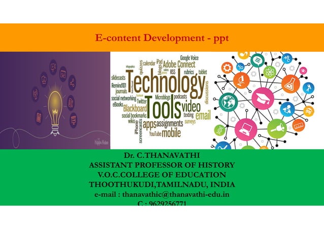 E-content development with ppt | PDF | Education