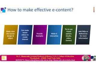 E-content development with ppt | PDF | Education