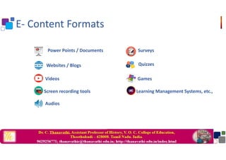 E-content development with ppt | PDF | Education