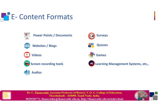 E-content development with ppt | PDF | Education