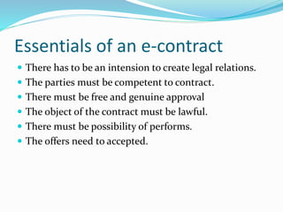 E contract | PPTX