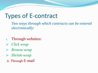 E contracting in india | PPTX