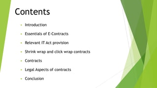 E contracts | PPTX