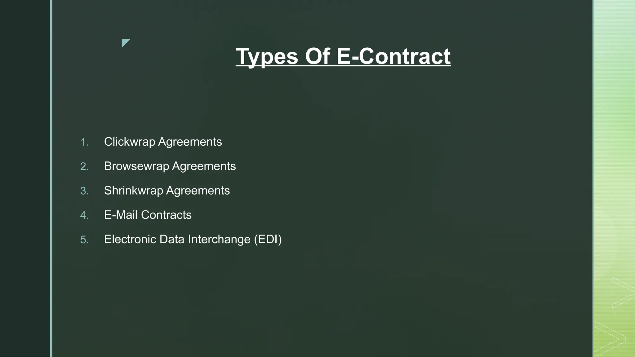 E-Contracts. presentation, definition and types | PPTX