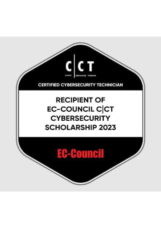 Certified Cybersecurity Technician (CCT) EC-Council Scholarship 2023 | PDF