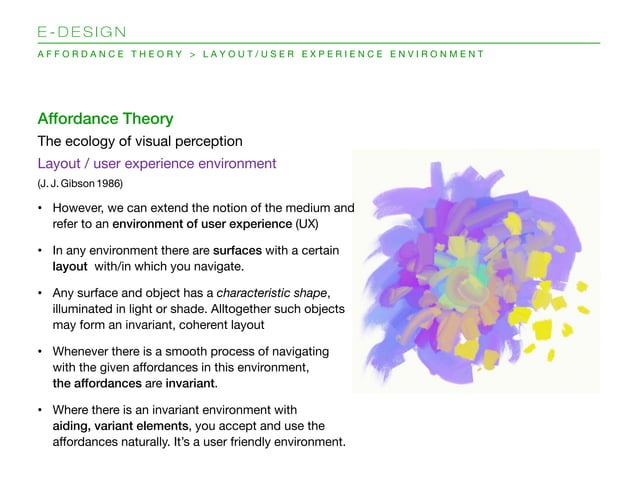 E design affordance theory-mental models | PPT