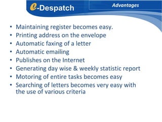 e-Despatch | PPT