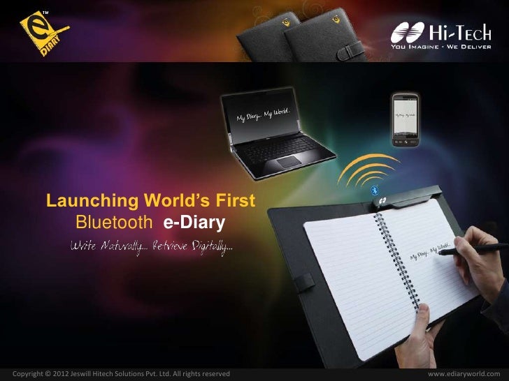 e-Diary |Electronic Diary| e-Diary World |Bluetooth e-Diary