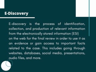 E-Discovery in the Cloud! What's the Positive Outcomes? | PPT