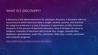 eDiscovery Rules & Process | PPTX