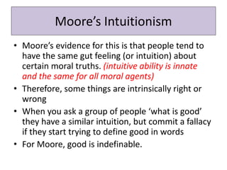 Ethical intuitionism | PPTX