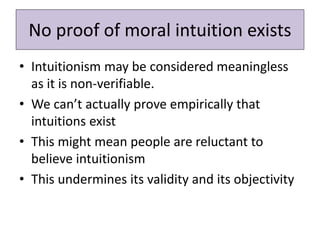 Ethical intuitionism | PPT