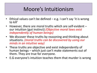 Ethical intuitionism | PPT