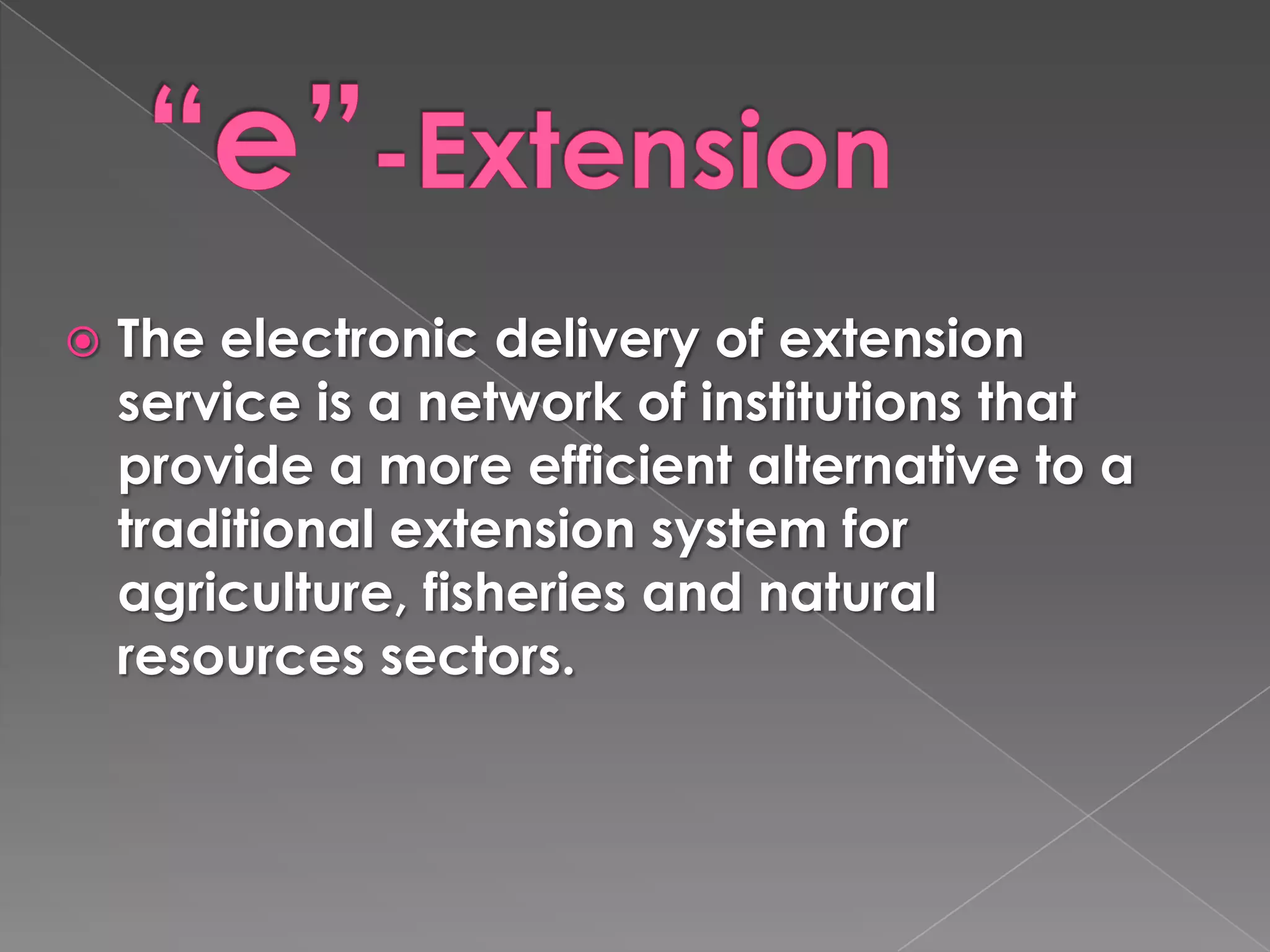 E extension program | PPTX