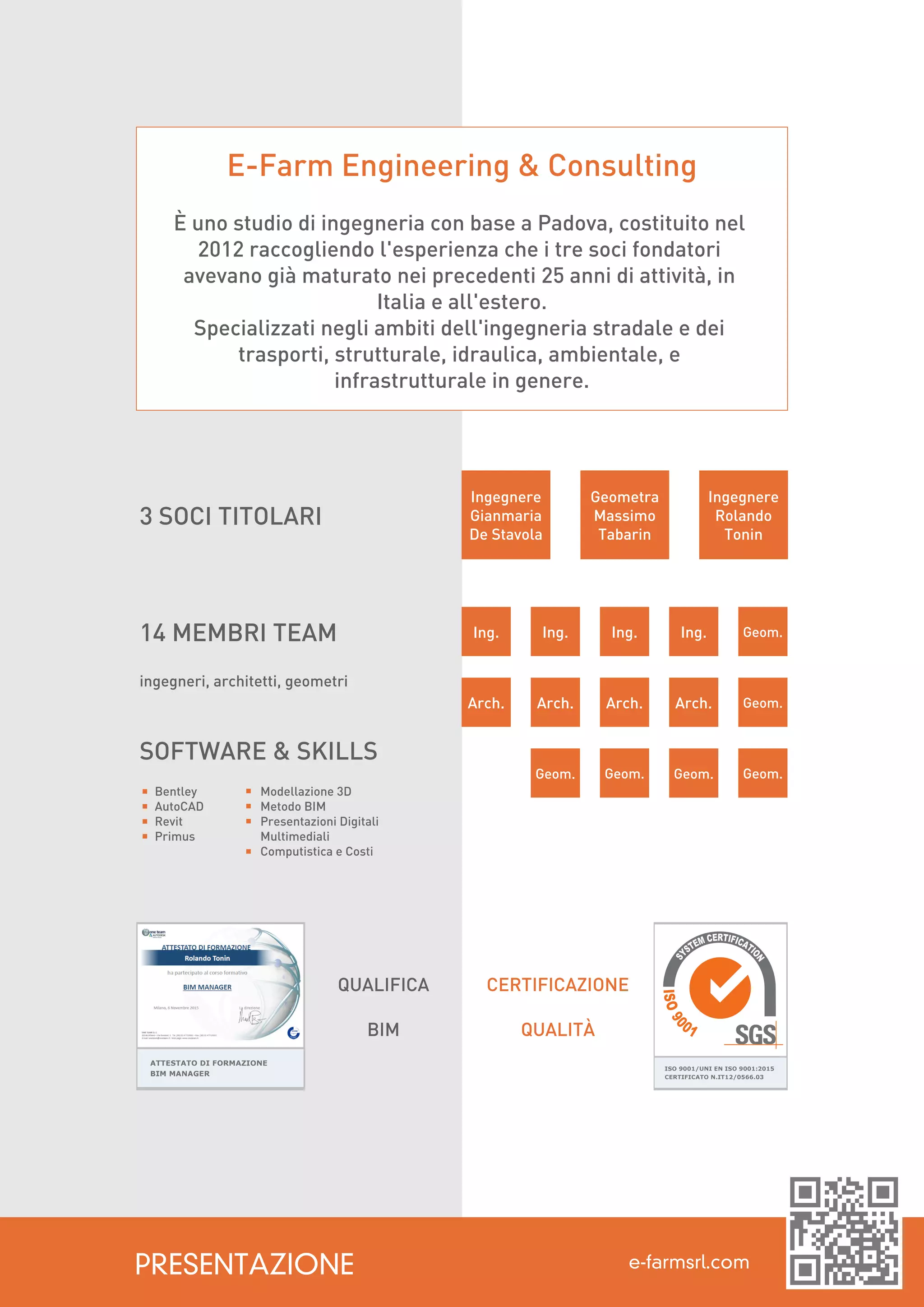 E farm ingegneria padova brochure 2020 | PDF | Civil Engineering ...