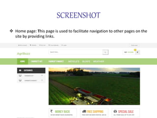 E farming management system project ppt | PPTX